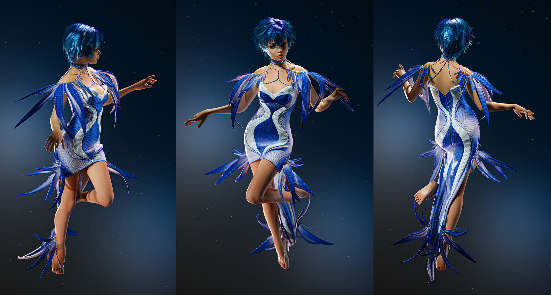 ArtStation - Blue dragon