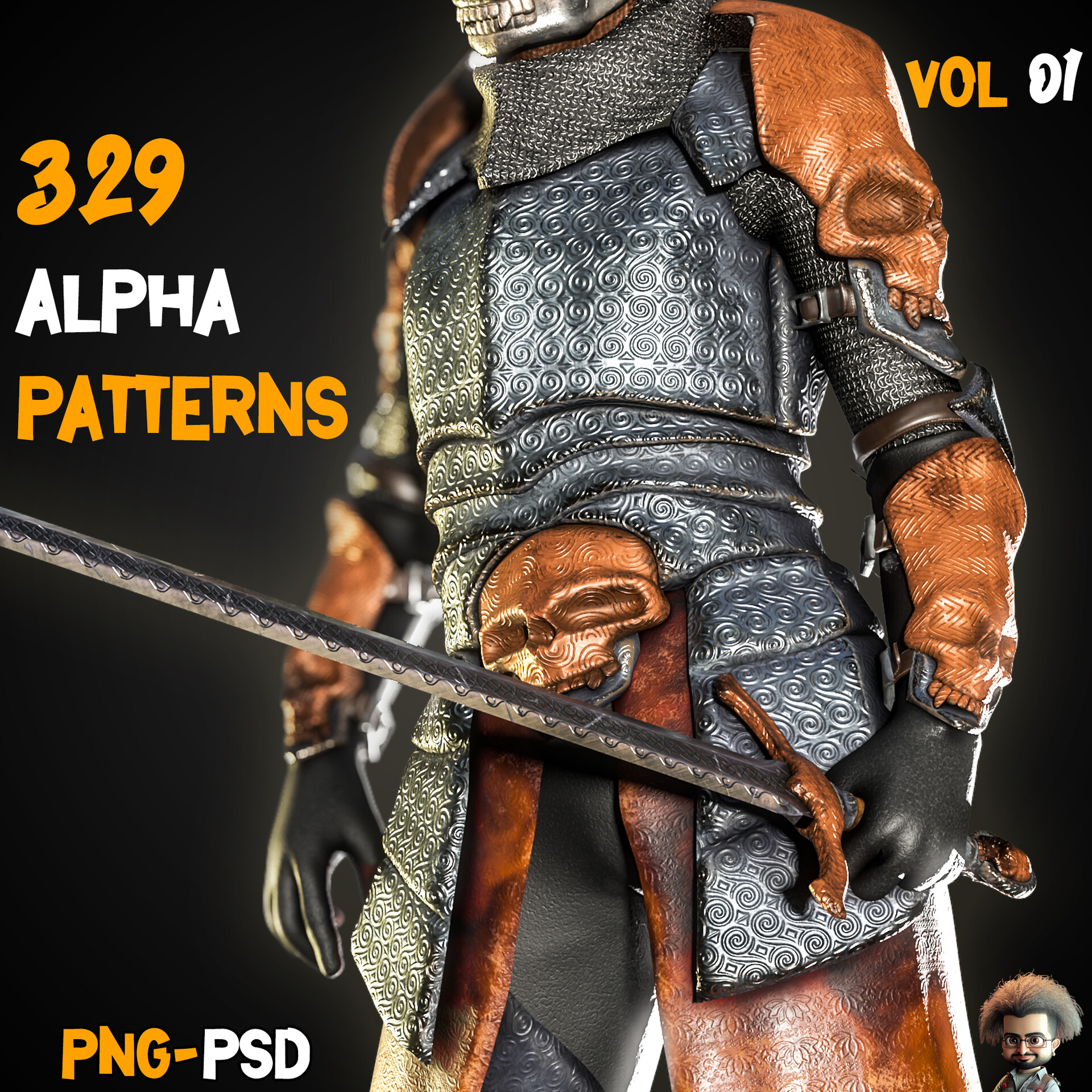 ArtStation - 329 Tileable Alphas Pattern-Vol 1