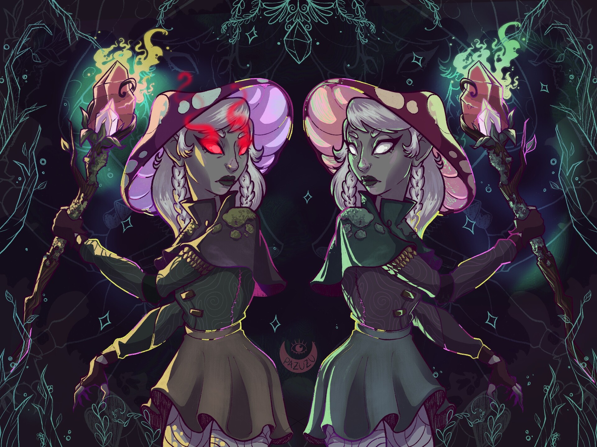 ArtStation - Circle of the Spores Changeling druid oc