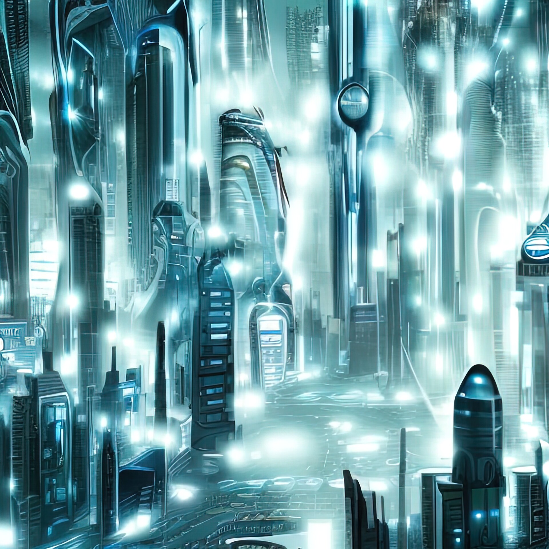 ArtStation - Futuristic machine city - generative ai