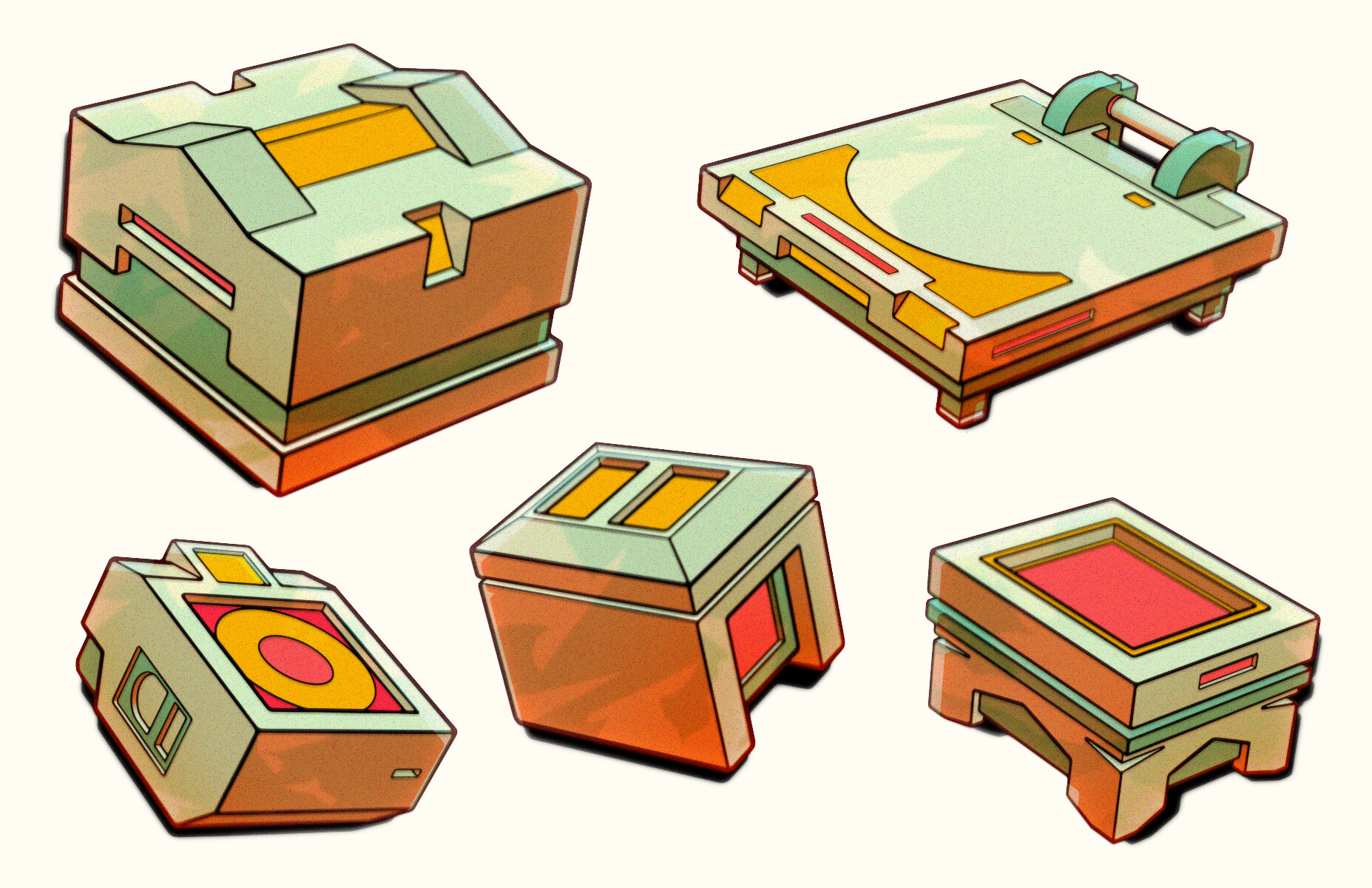 ArtStation - Technobabble props