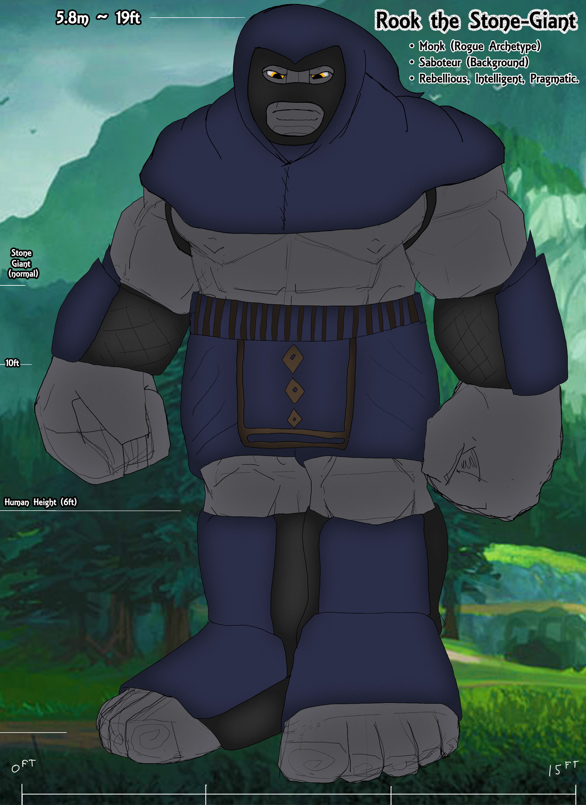 AlienOvan - Rook, the Stone Giant Monk