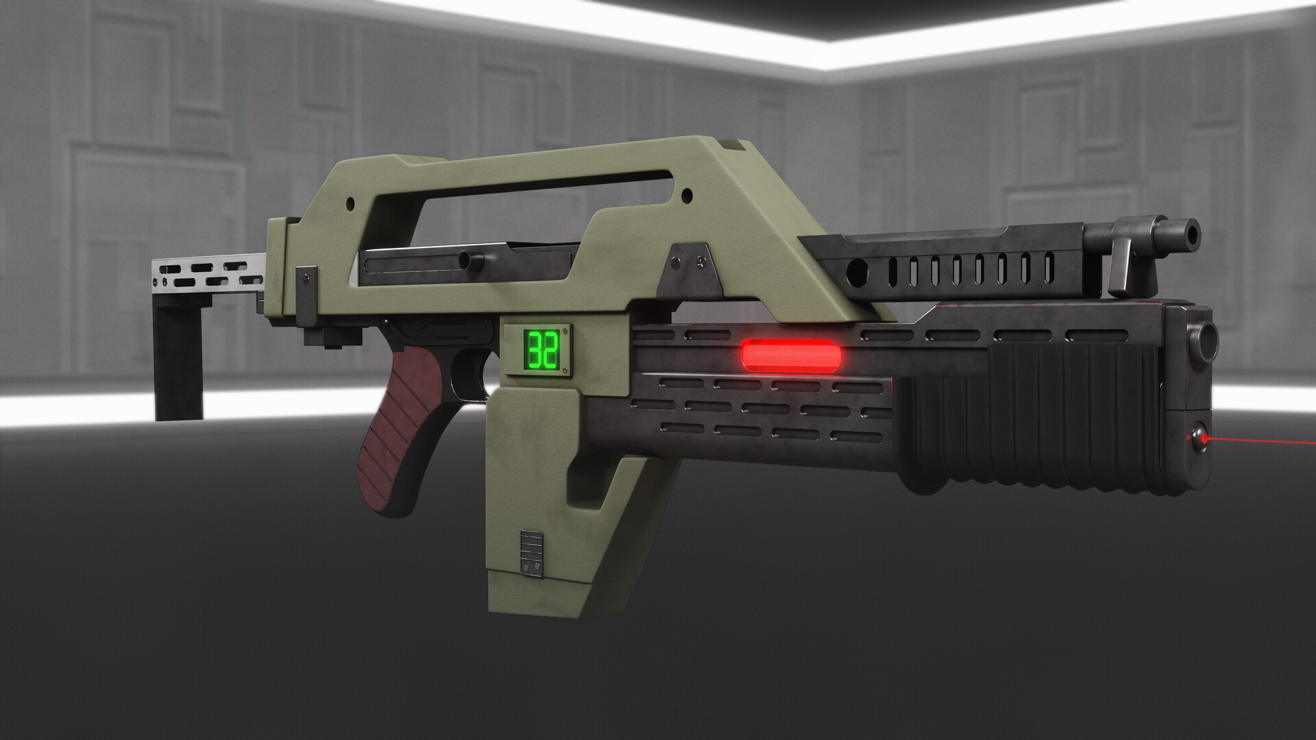 ArtStation - M41A Pulse Rifle from the movie Aliens