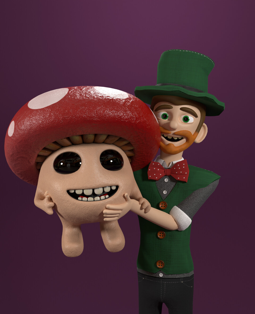 ArtStation - Irish Jack and Patrick the Mushroom