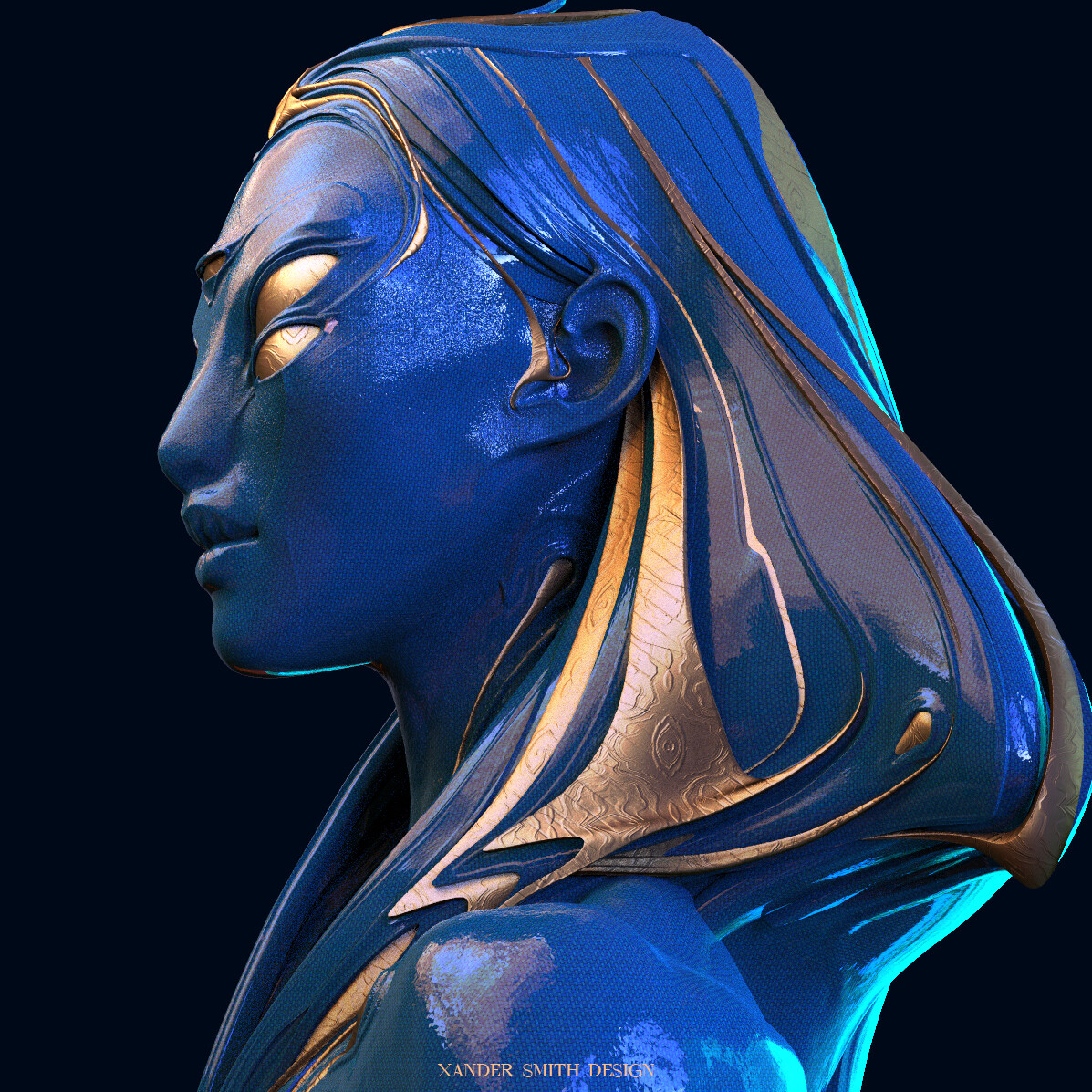 Xander Smith - Alien Goddess in Red