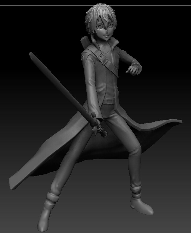 ArtStation - Kirito simple miniature