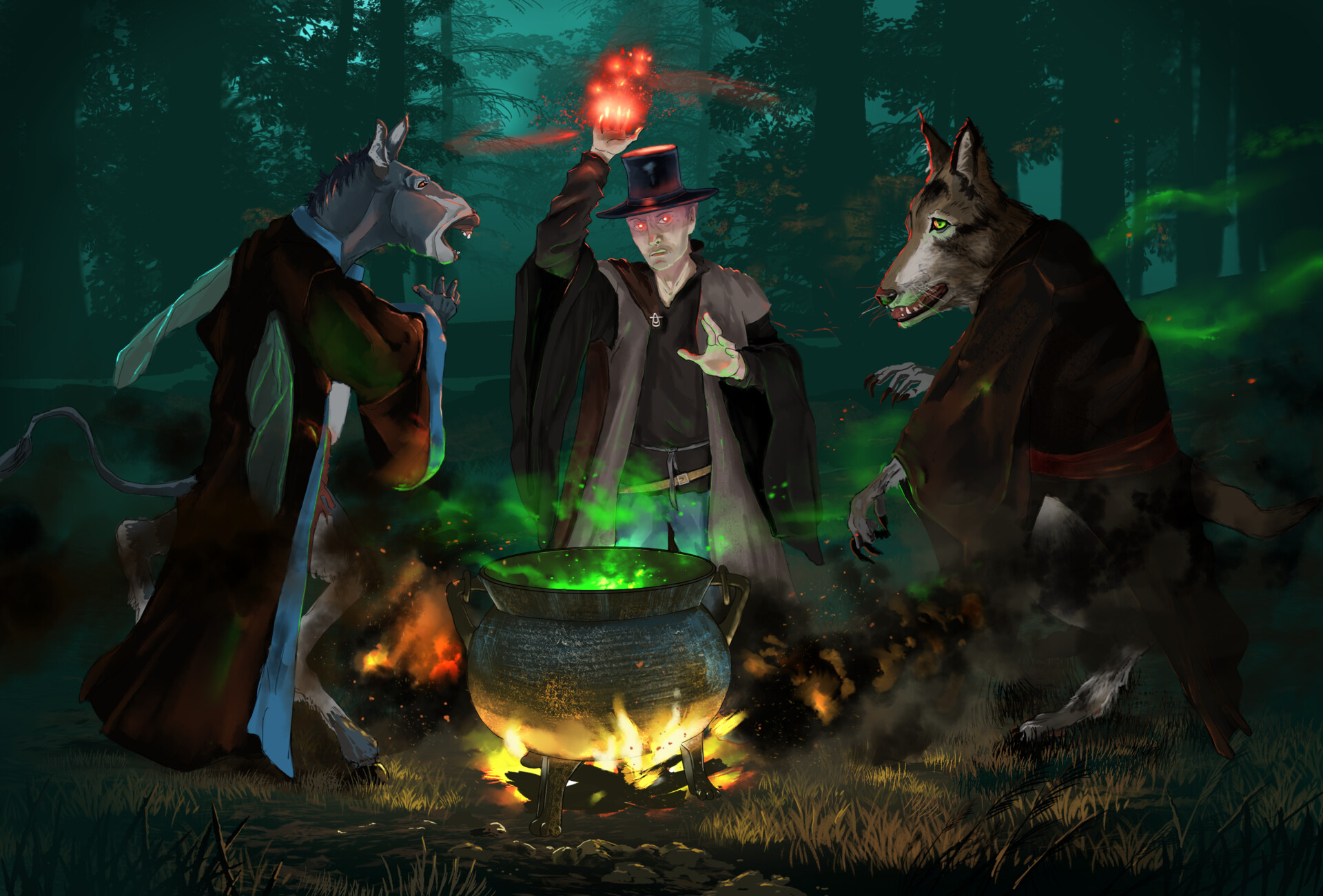 ArtStation - Pooka Mischief Card Art