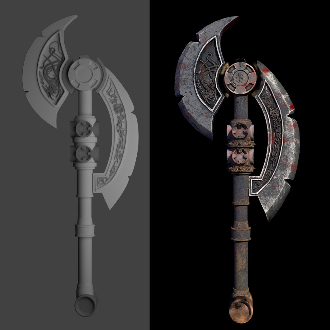 ArtStation - 3d model axe