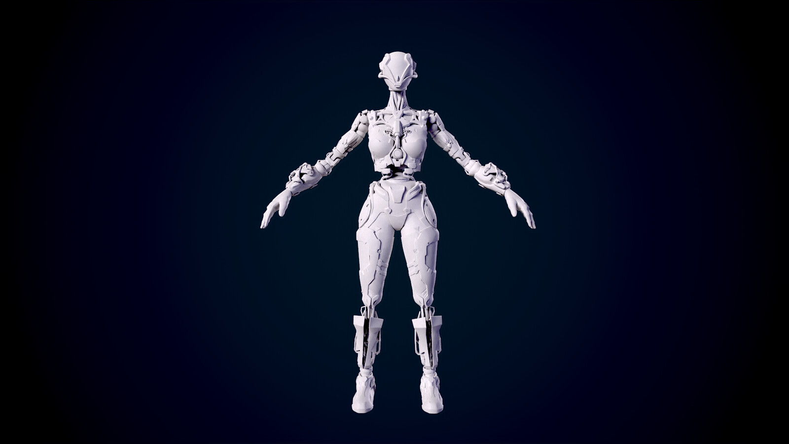 Carlos - cyborg 3d model