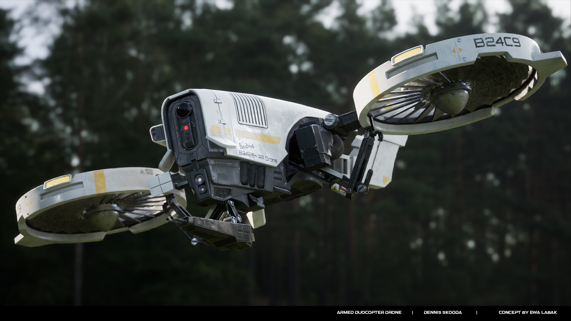 ArtStation - Armed Duocopter Drone