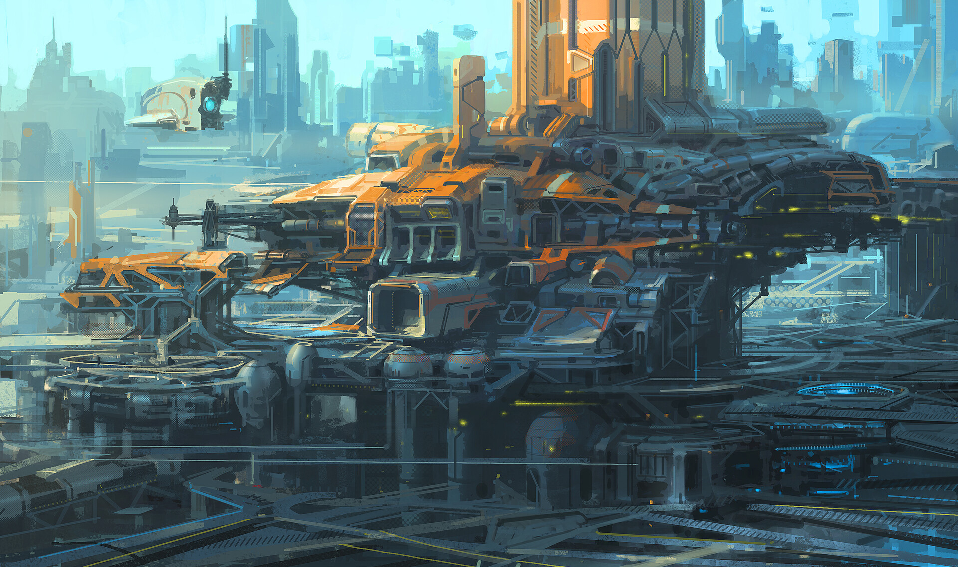 ArtStation - personal work_ Sci-Fi city