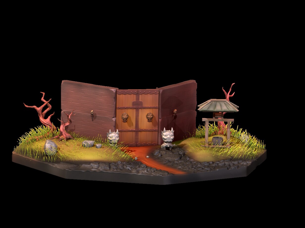 ArtStation - Garden Diorama