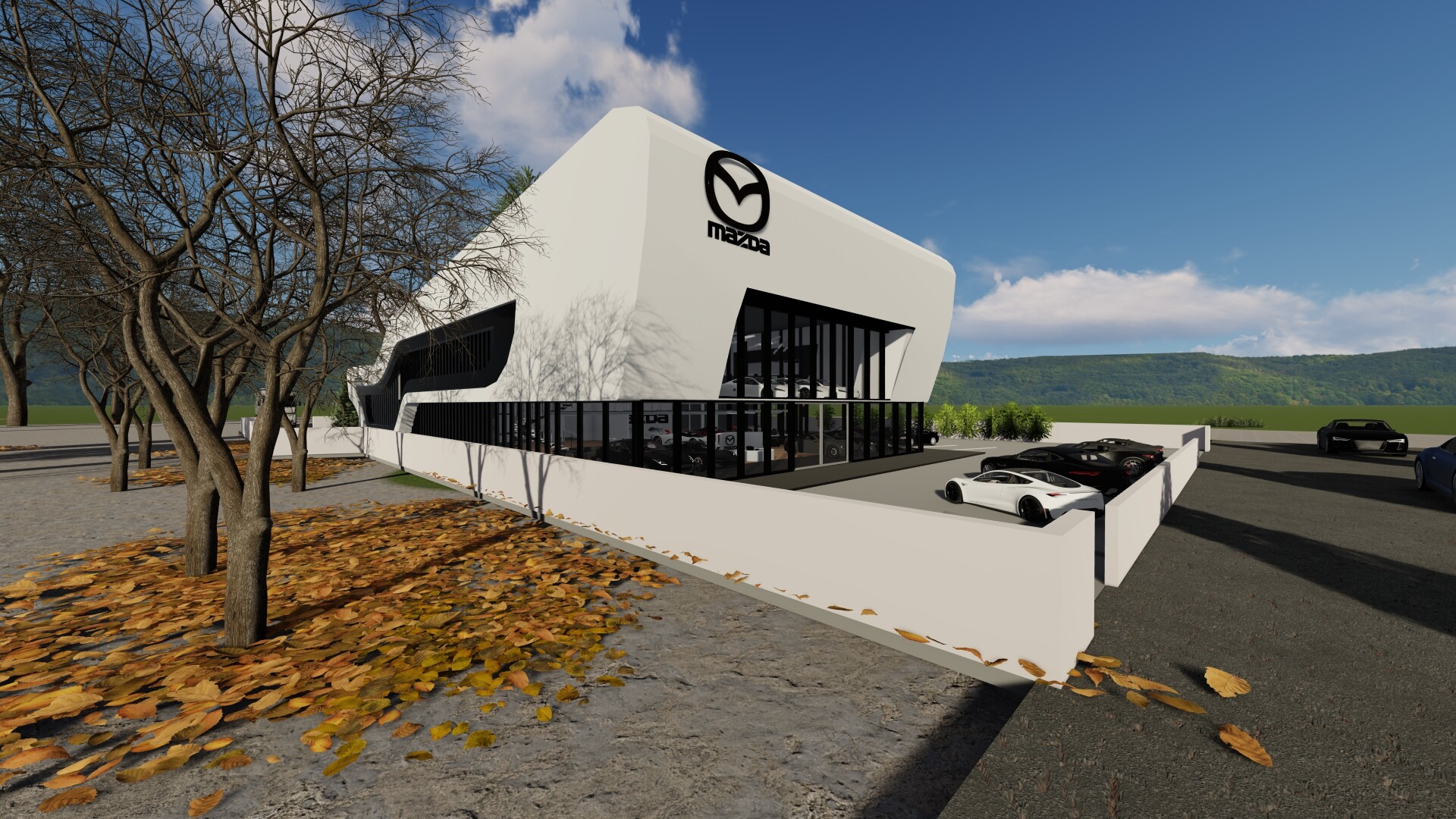 ArtStation - Mazda Car Dealership