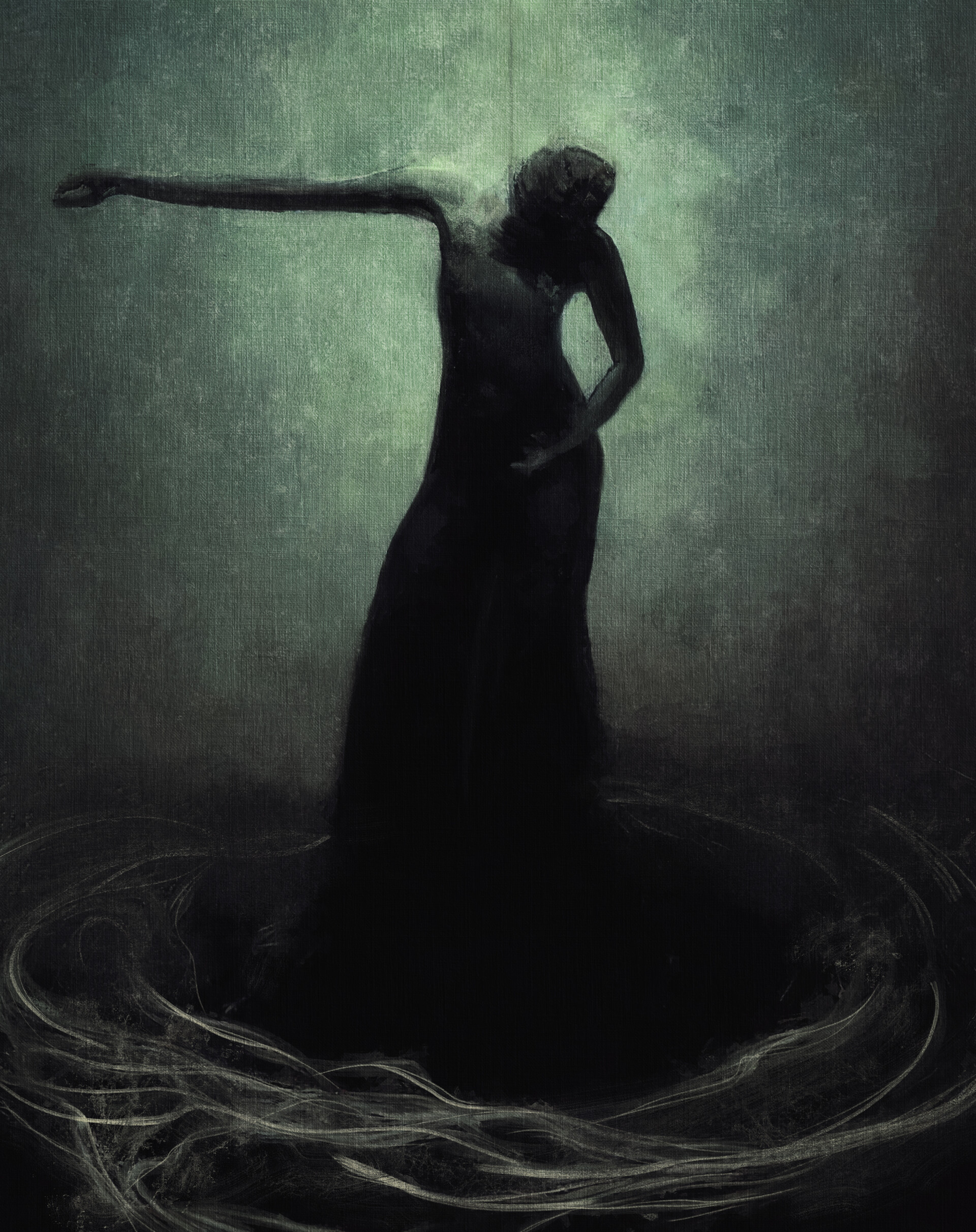 ArtStation - Third portrait of a figure in a nightmare