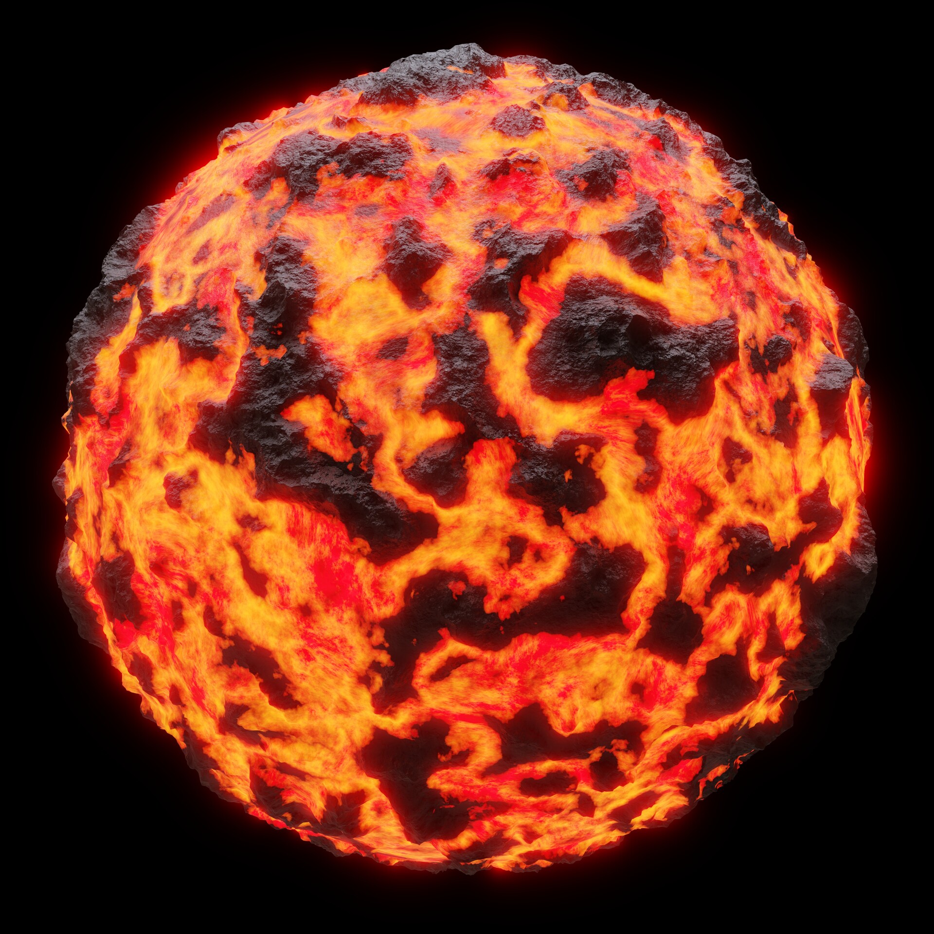 Ryan King - Procedural Rocky Lava Material (Blender Tutorial)