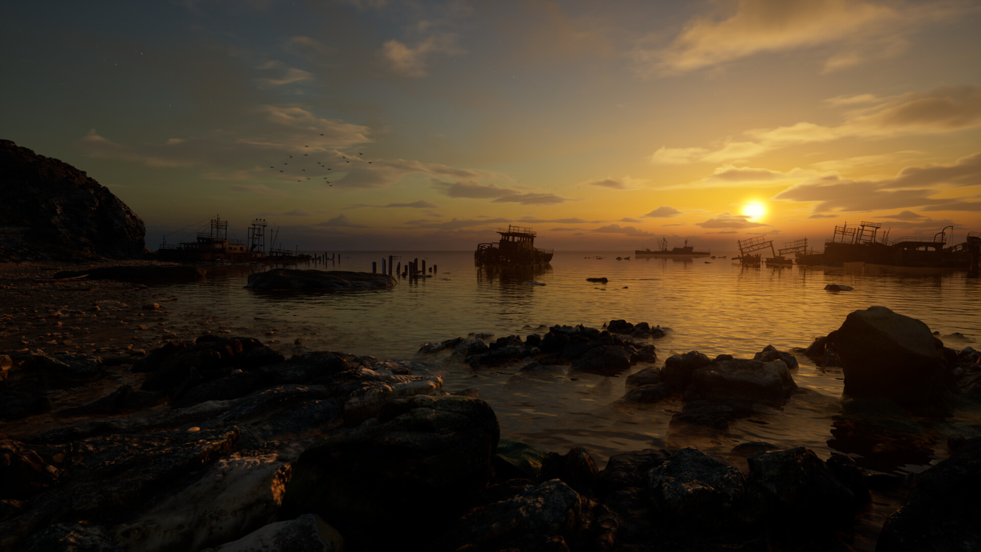 ArtStation - Beach Sunset