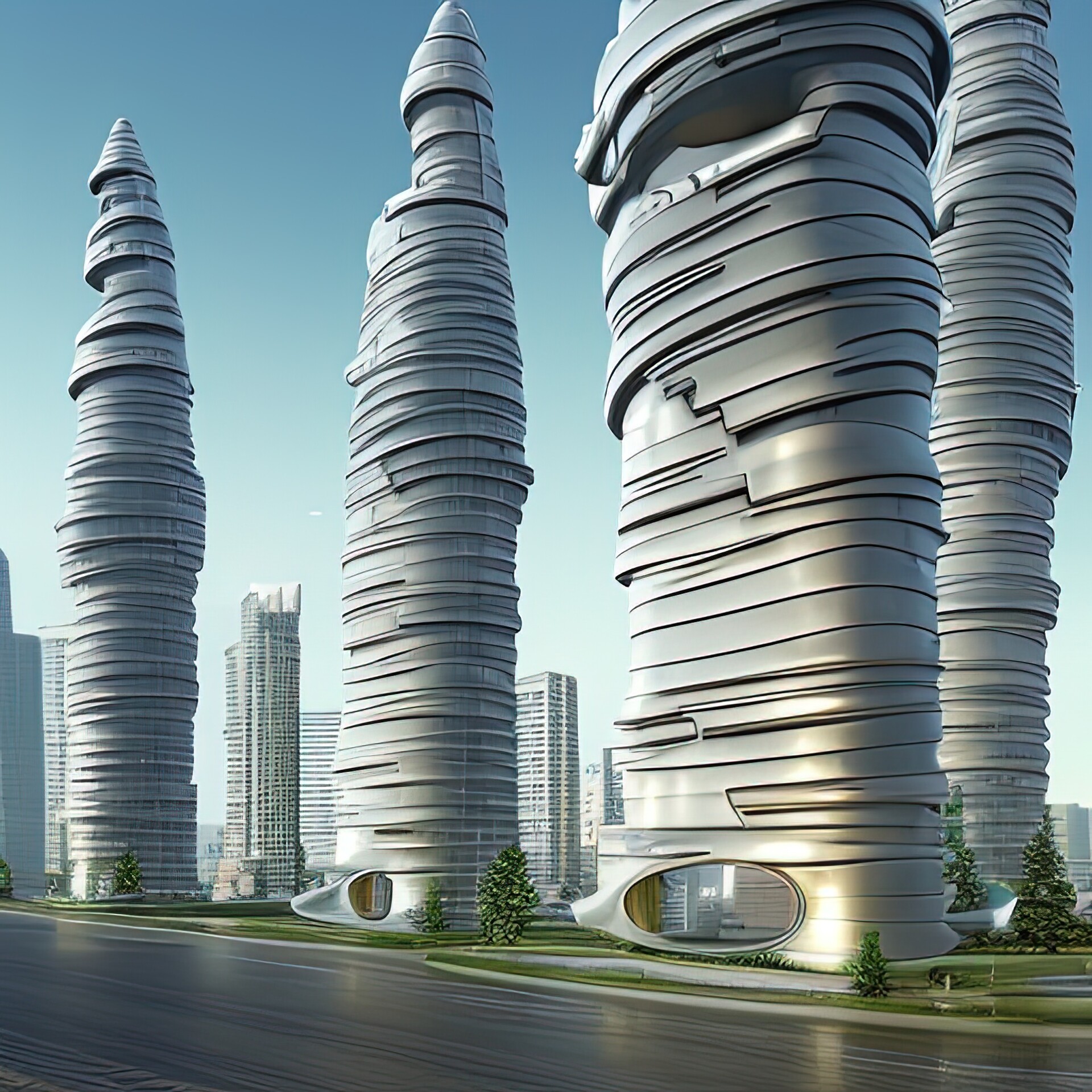 ArtStation - Futuristic city scenery - generative ai