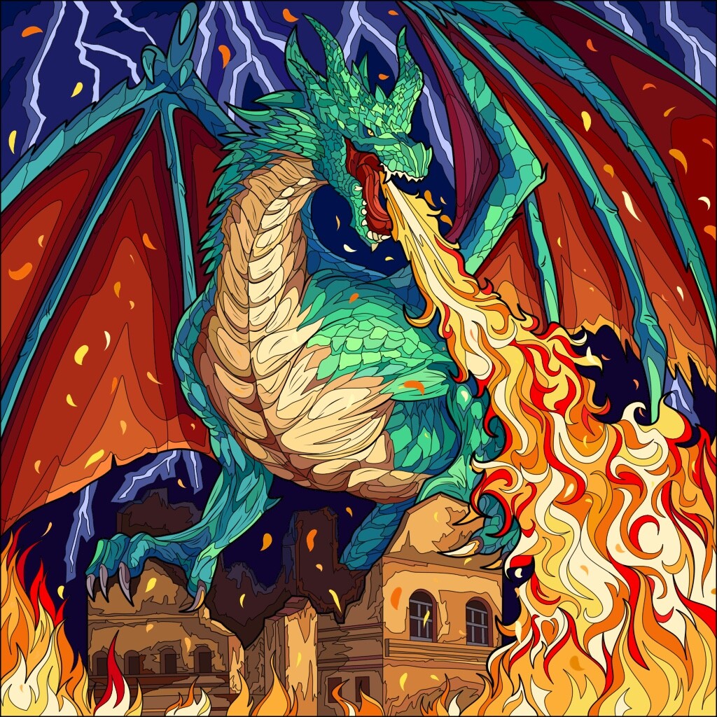 ArtStation - Fire Dragon