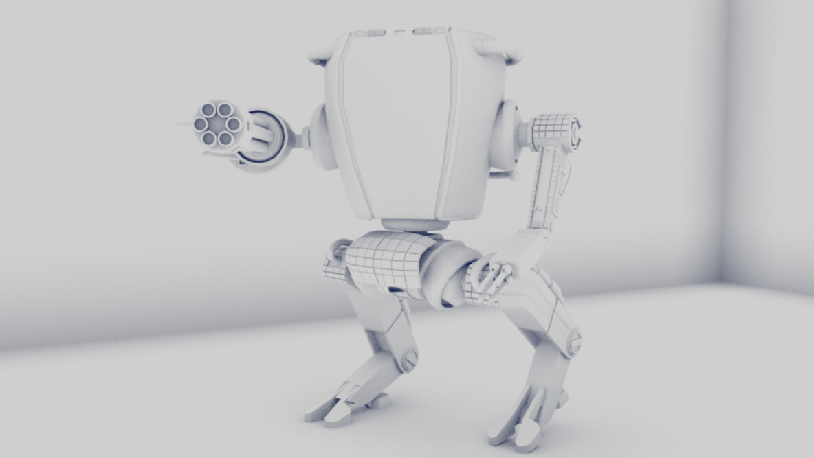 ArtStation - Modular mech for a game project 1