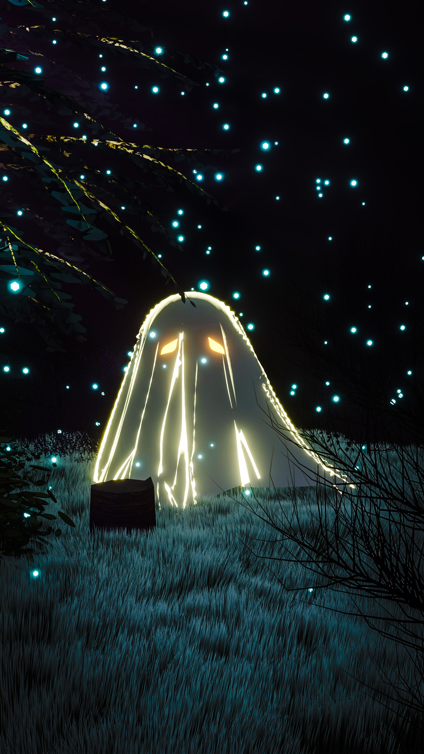 ArtStation - "Ghost in the forest"