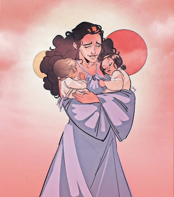 ArtStation - Padme Hugs Luke And Leia