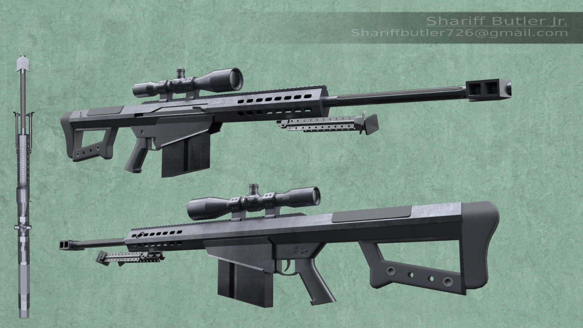 Shariff Butler Jr. - Barrett M82A1 Sniper Rifle