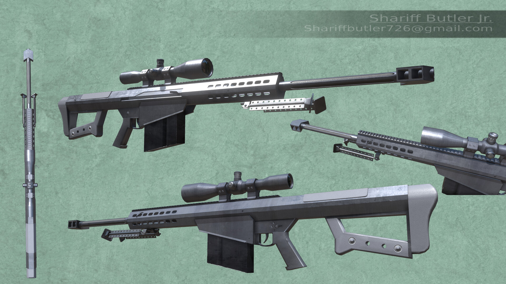Shariff Butler Jr. - Barrett M82A1 Sniper Rifle