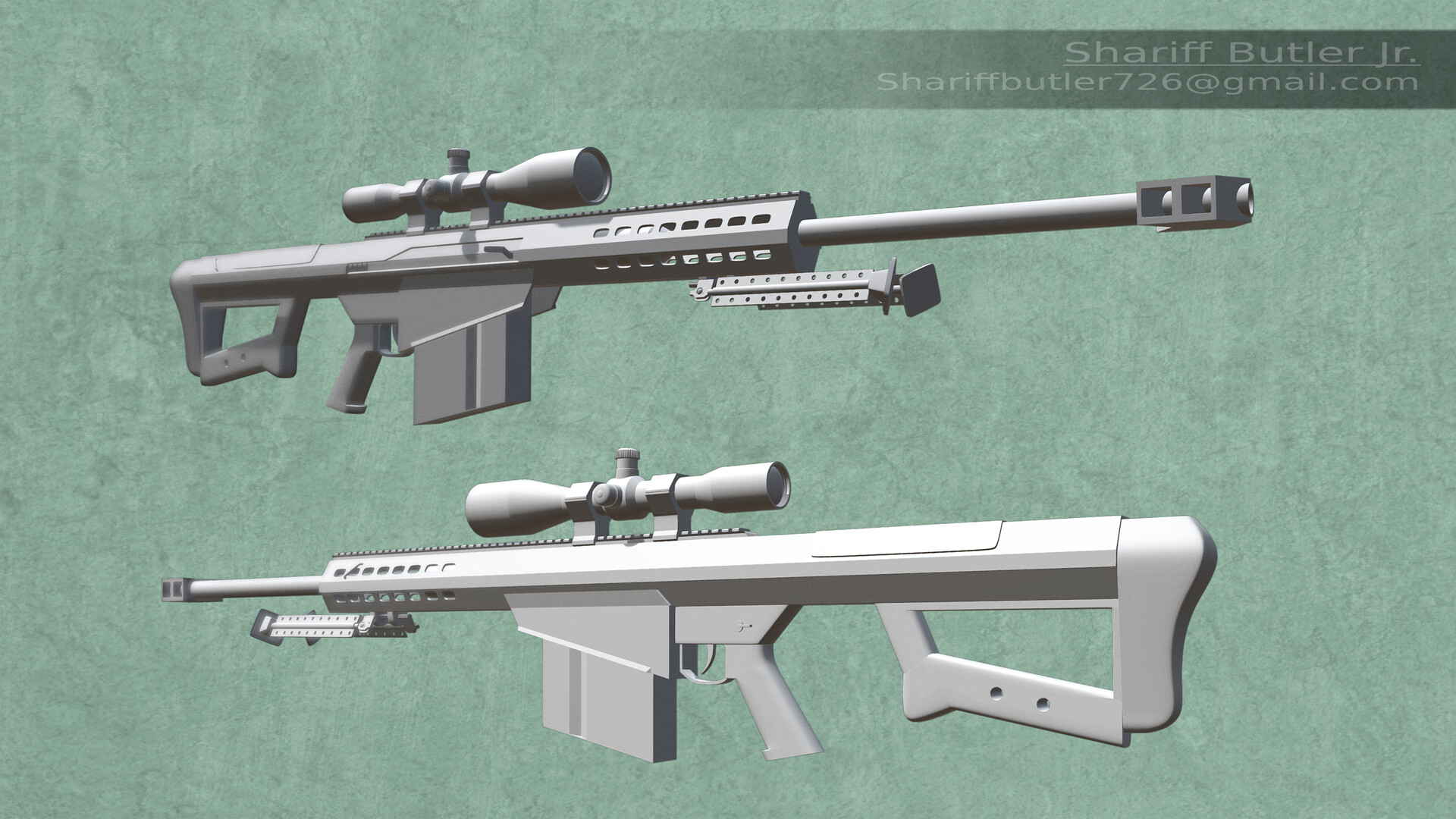 Shariff Butler Jr. - Barrett M82A1 Sniper Rifle