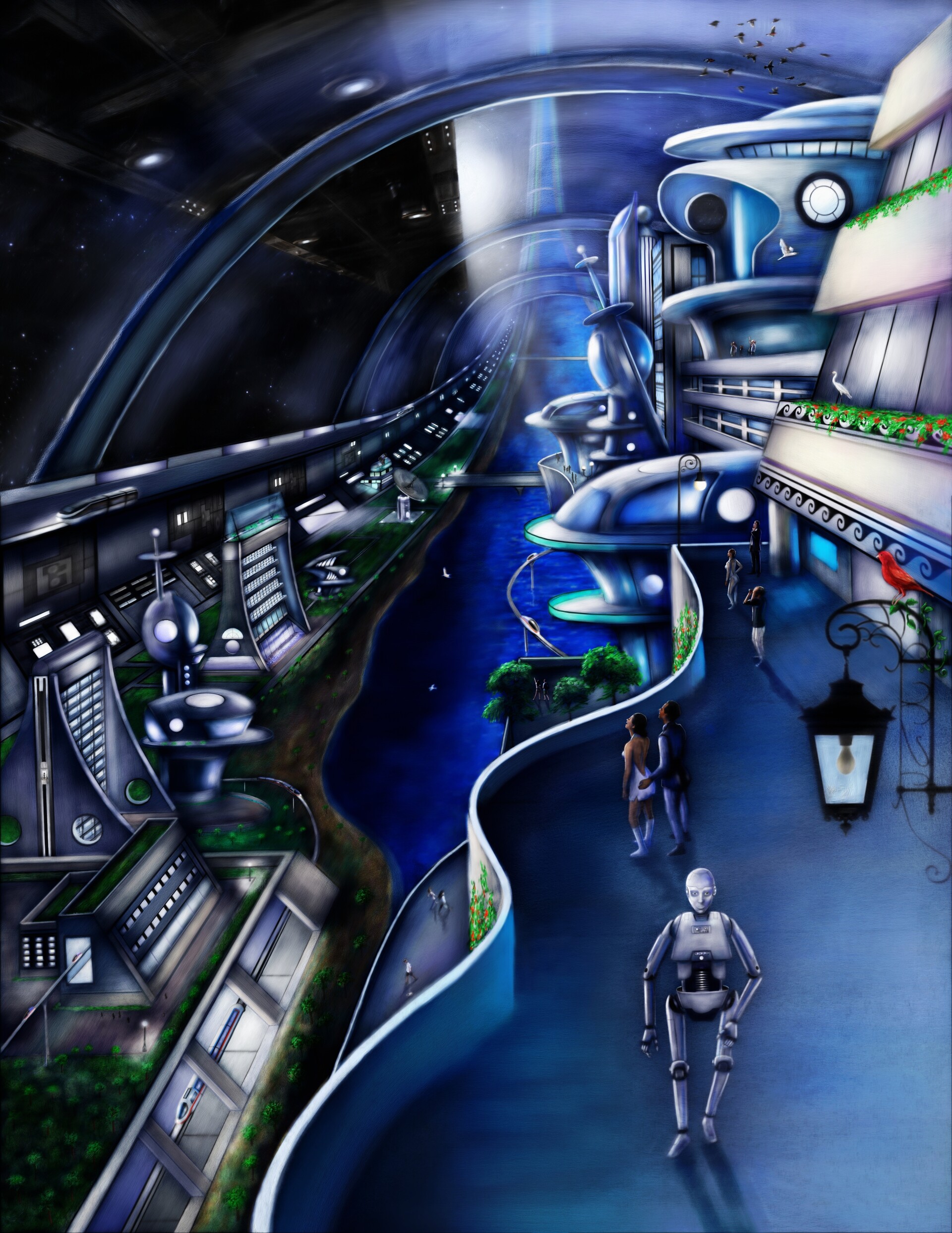 ArtStation - Space Colony Eclipse