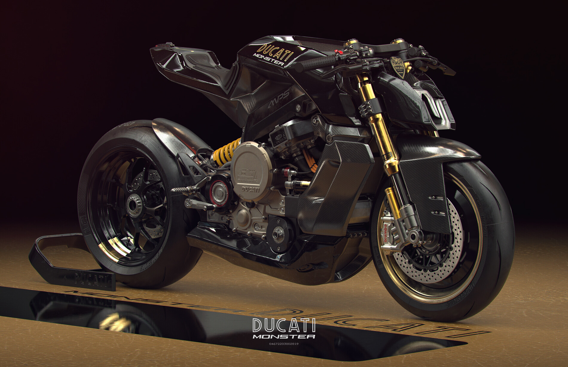 Filippo Ubertino - Ducati Monster - Concept Art