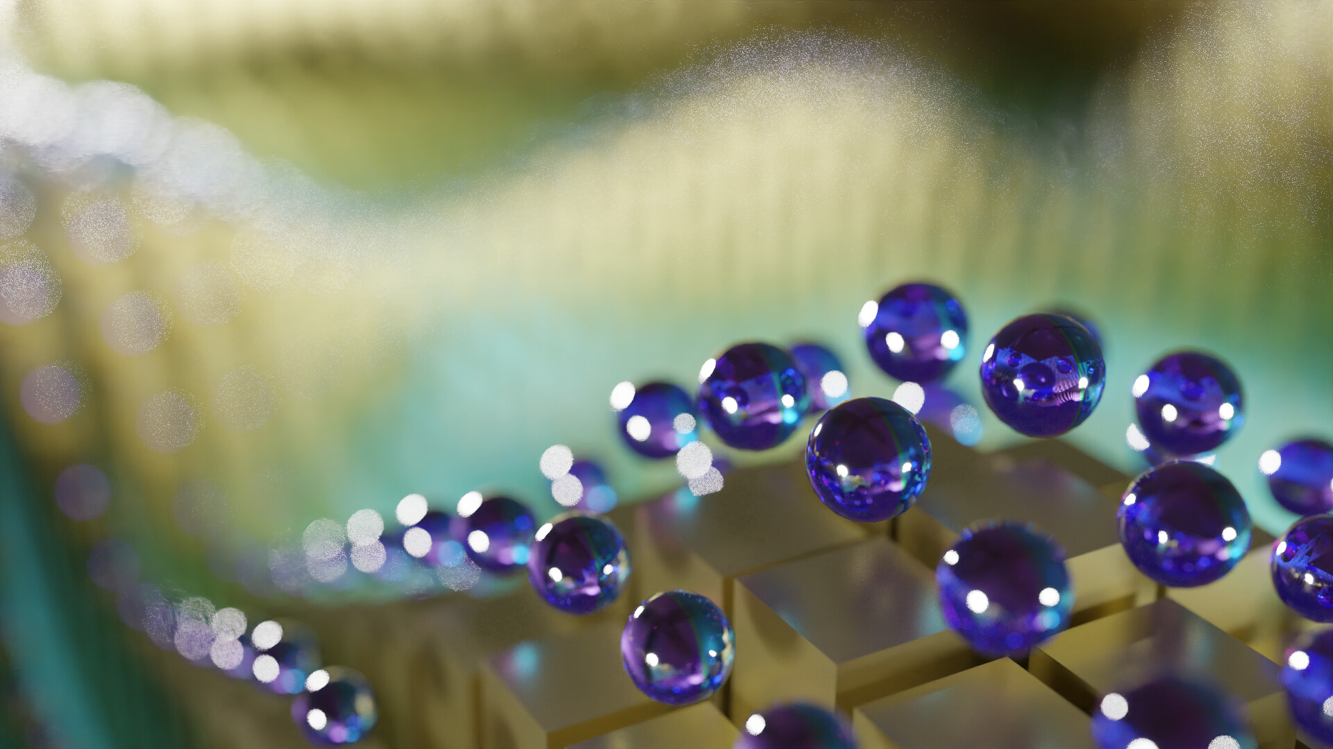 ArtStation - Purple Orb On Golden Pillars