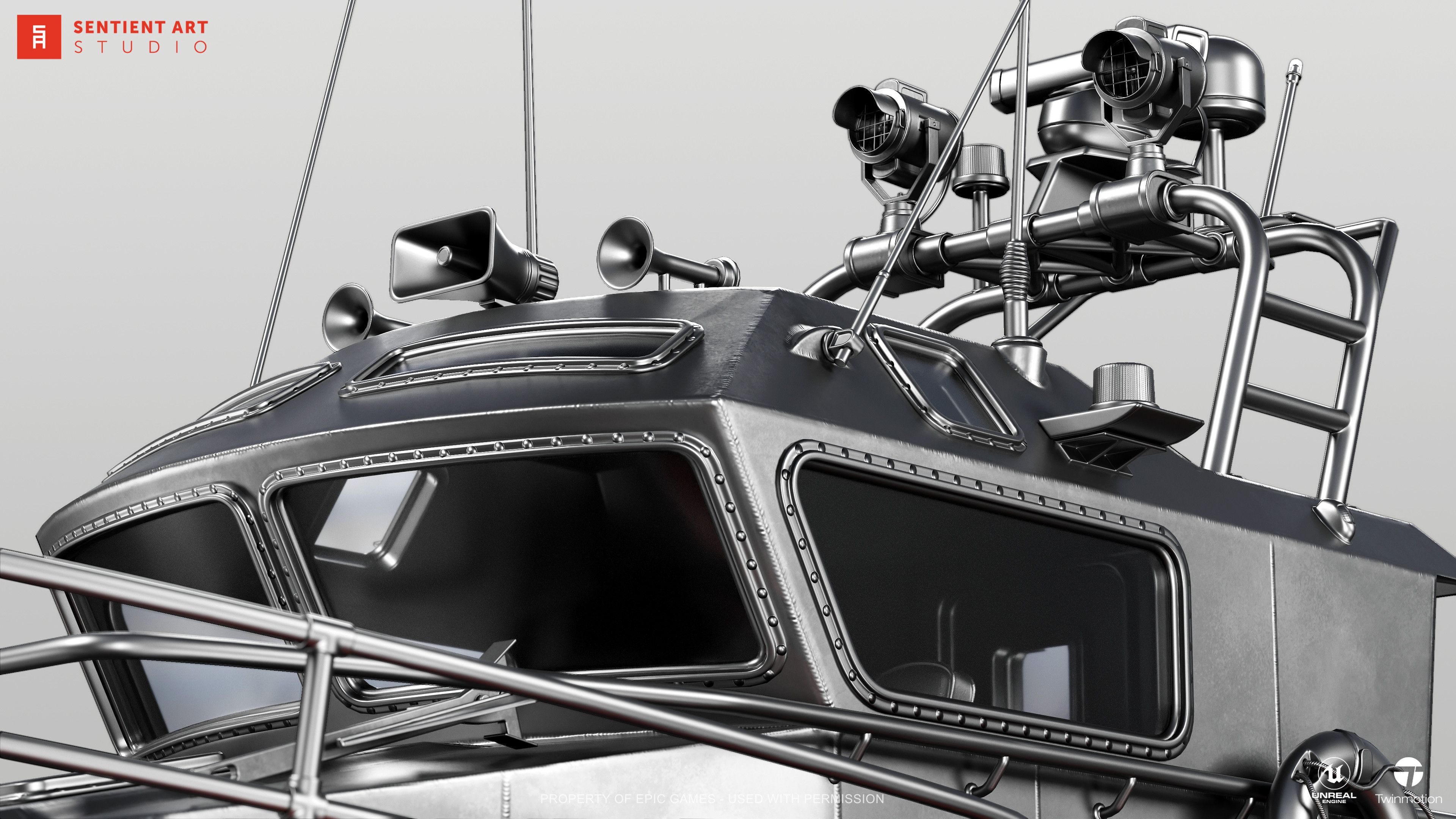 Sentient Art - Twinmotion - Coast Guard Boat