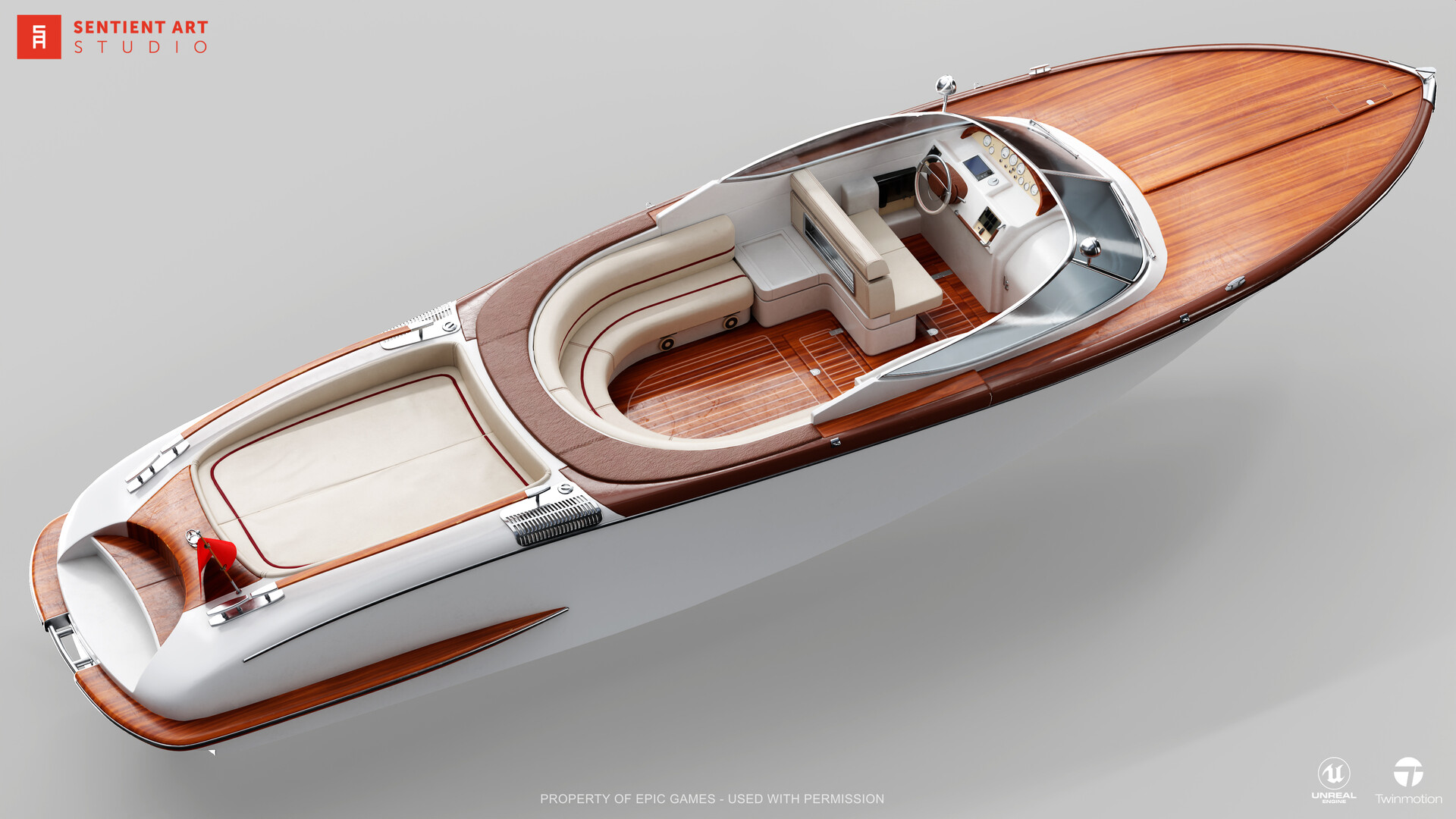 Sentient Art - Twinmotion - Speedboat