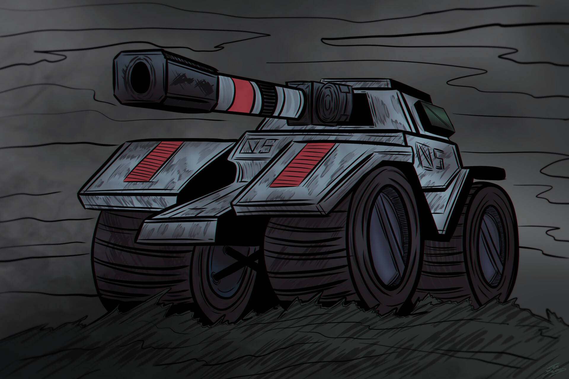 ArtStation - 0X5-Tank Destroyer