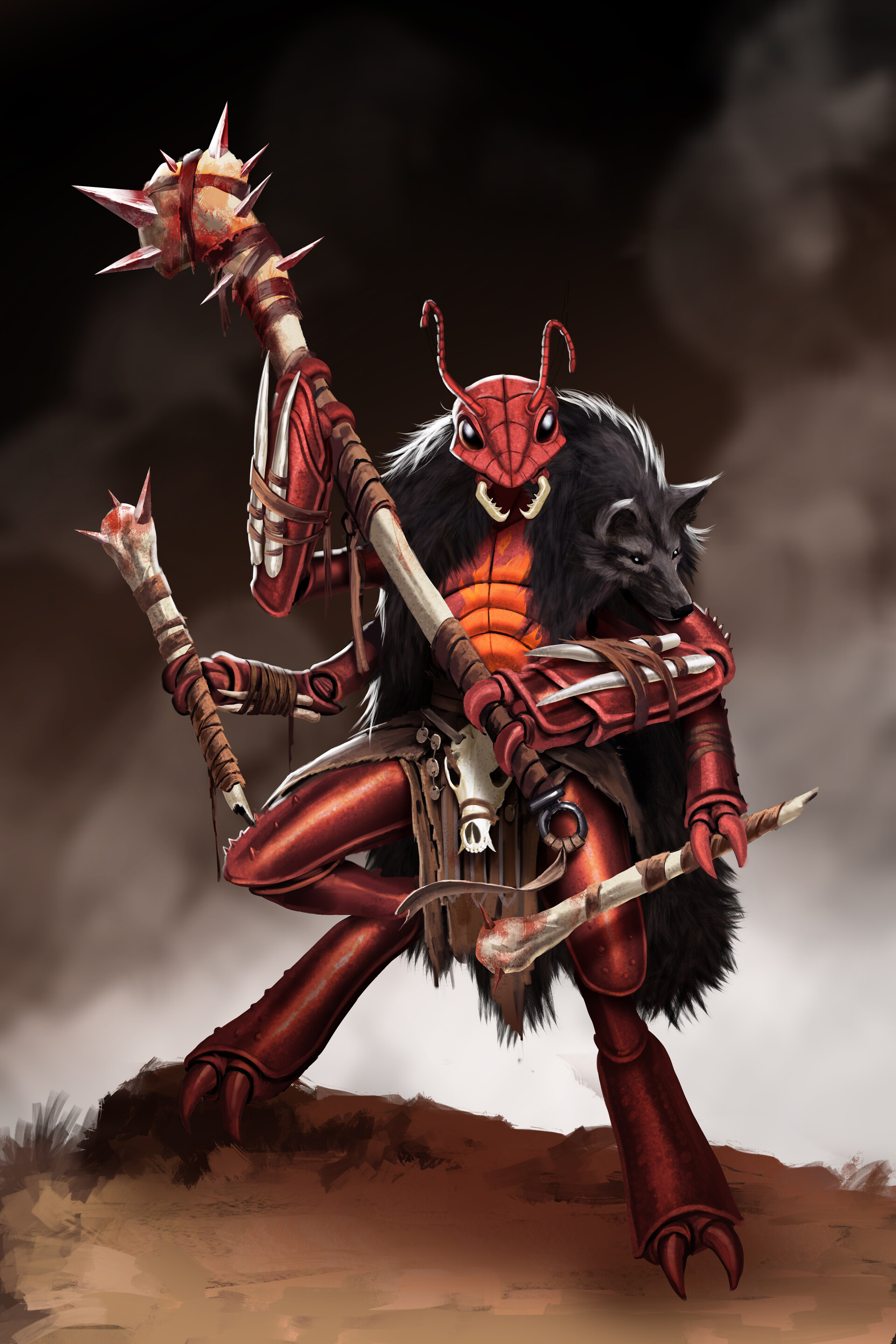 ArtStation - Thri Kreen dnd