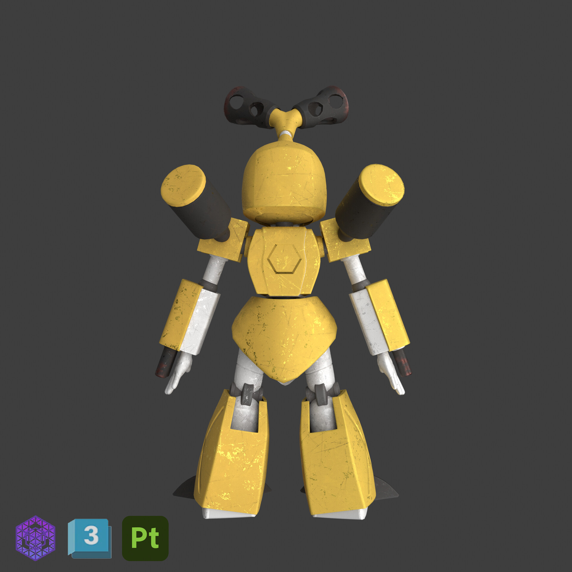 Metabee from «Medabots» 3D Model by Bar Tamir — ProUser.Me