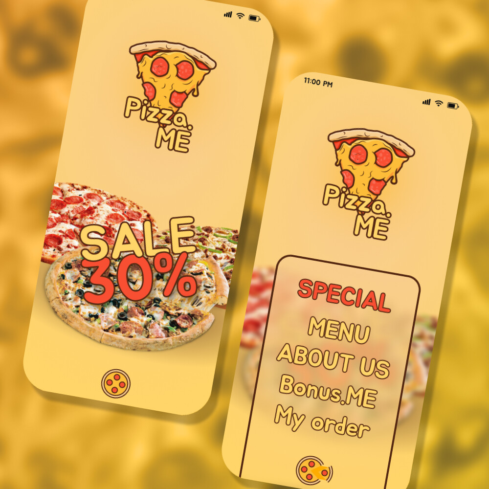 Ilia Dotsenko - APP DESIGN / Pizza.ME APP