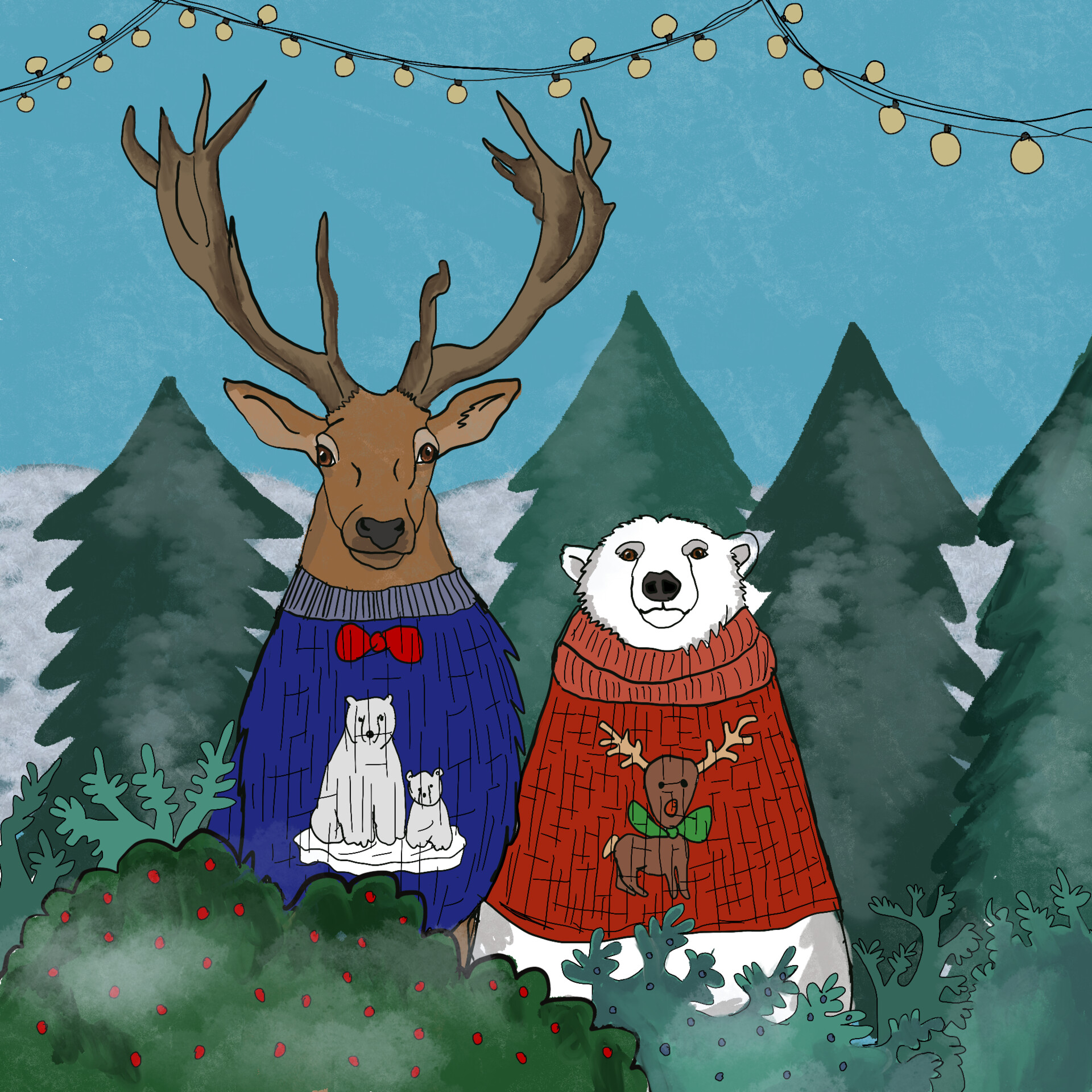 ArtStation - Festive animals