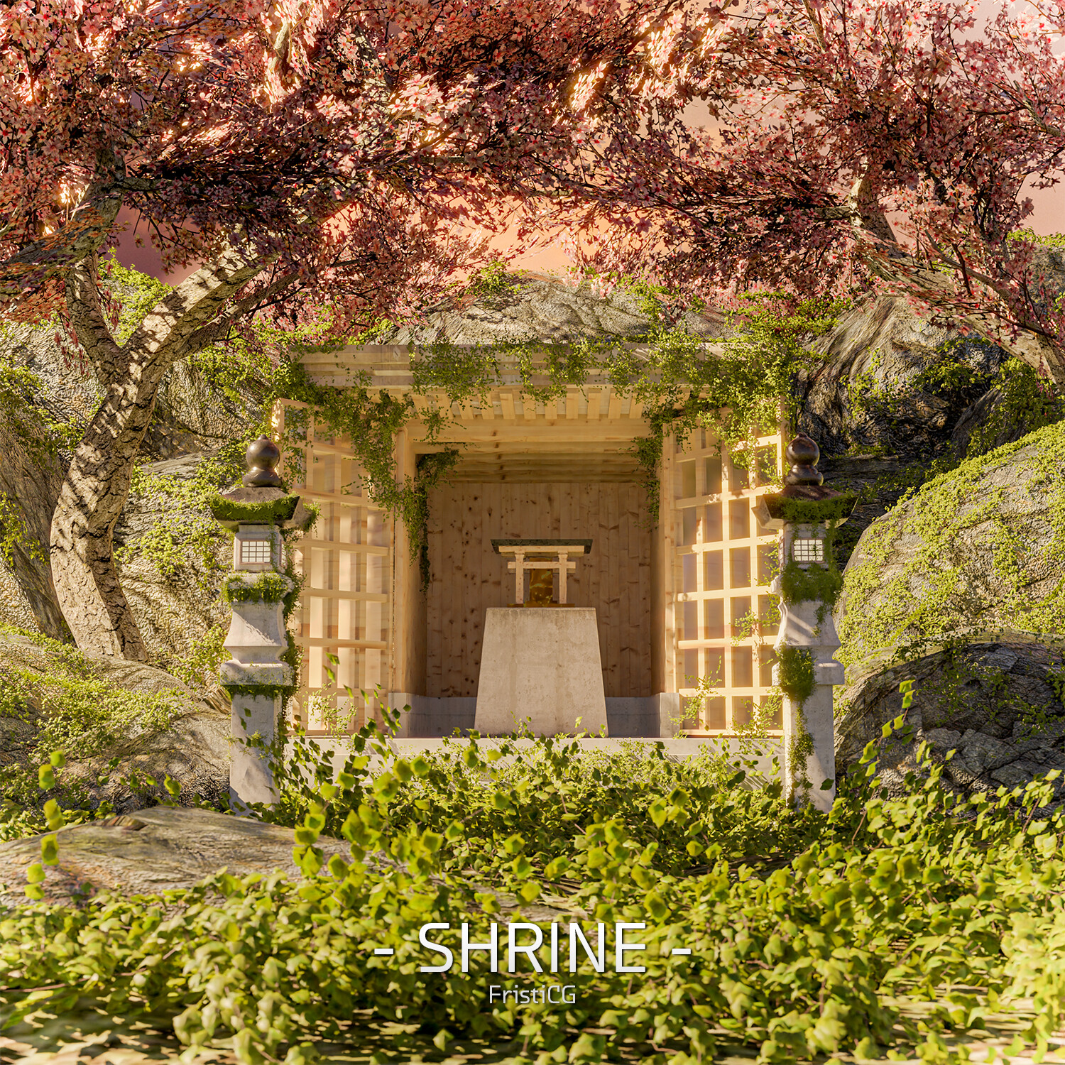 ArtStation - Forest Shrine