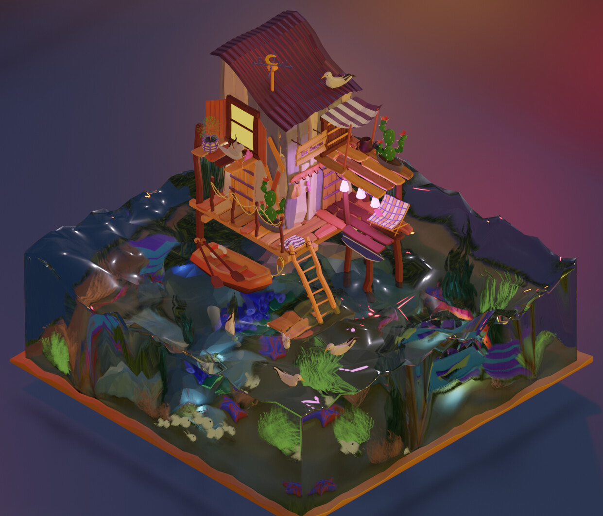 ArtStation - Air Bnb Sea Shack