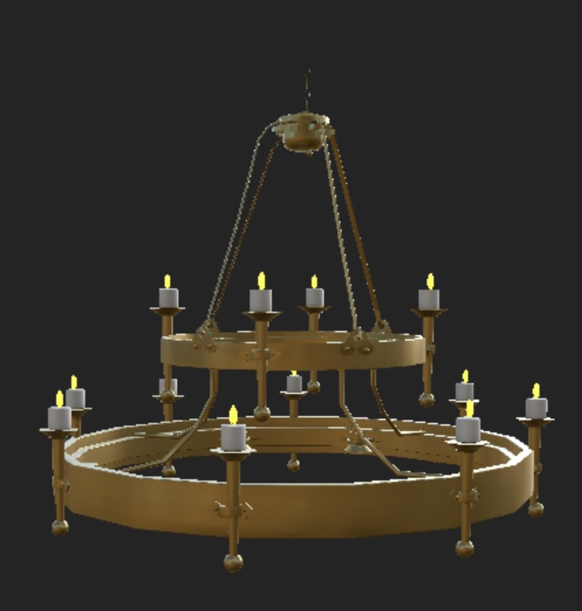 ArtStation - Chandelier Prop