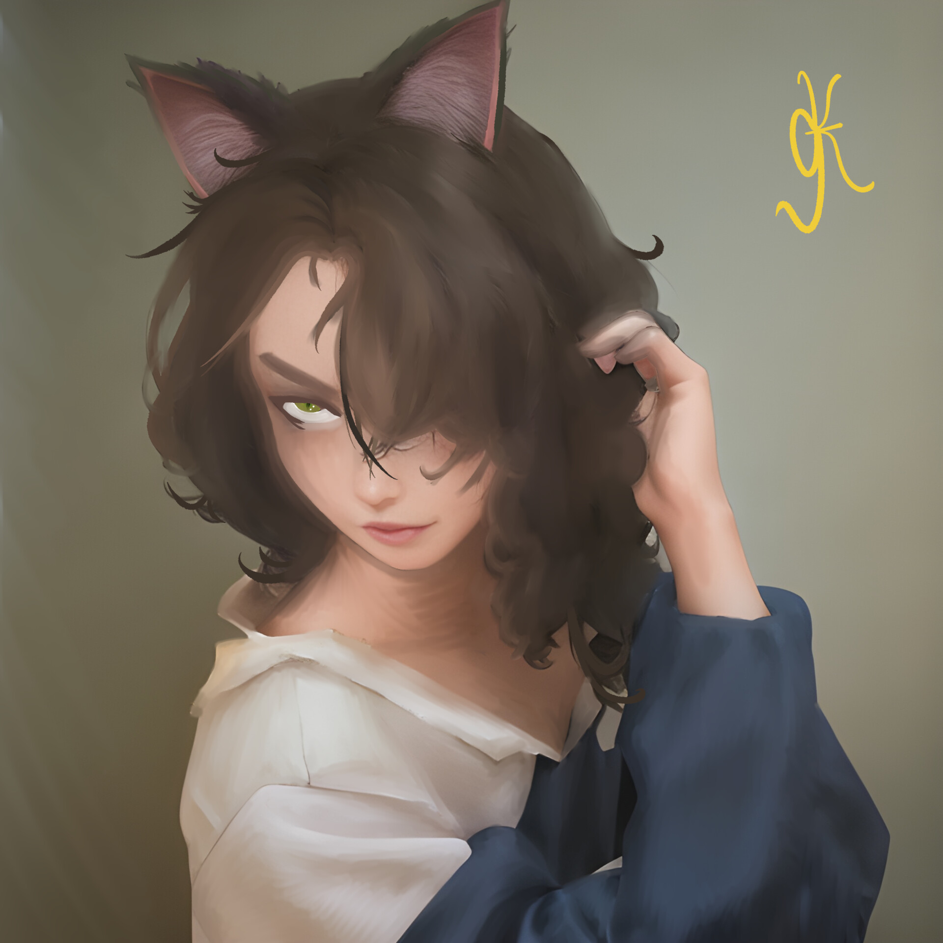 ArtStation - FF Fantasy Cat Girl