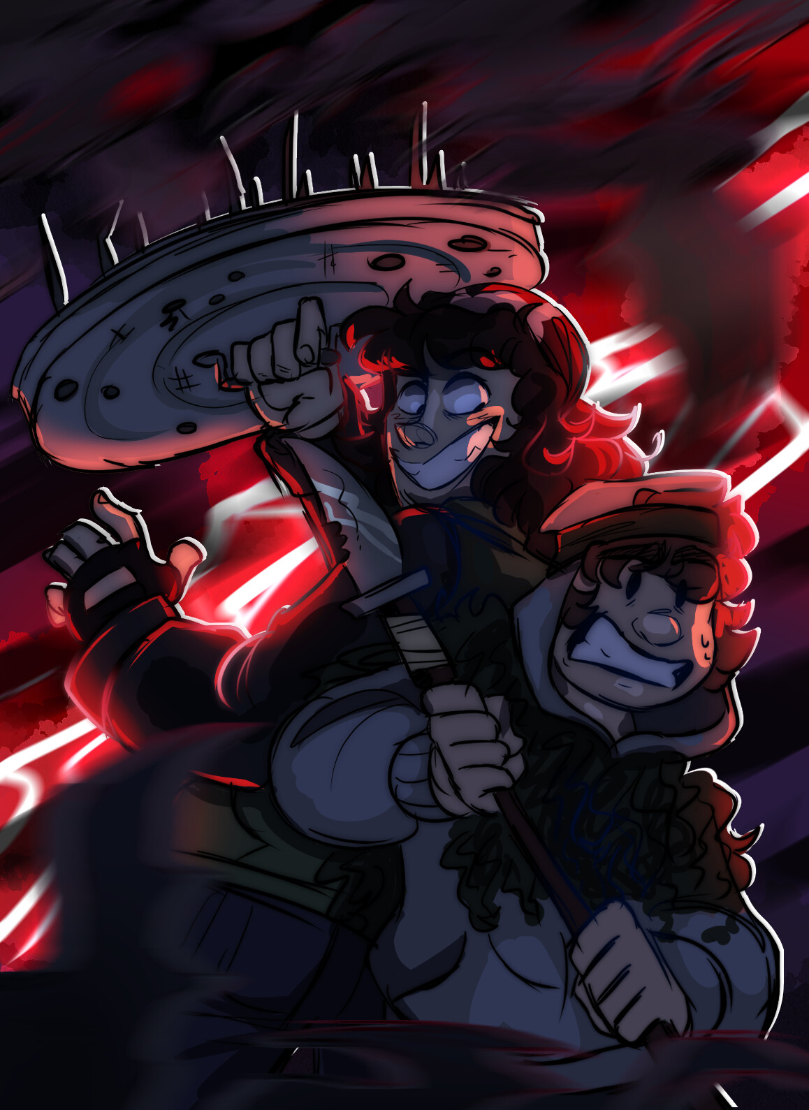 ArtStation - Eddie and Dustin VS the Bats