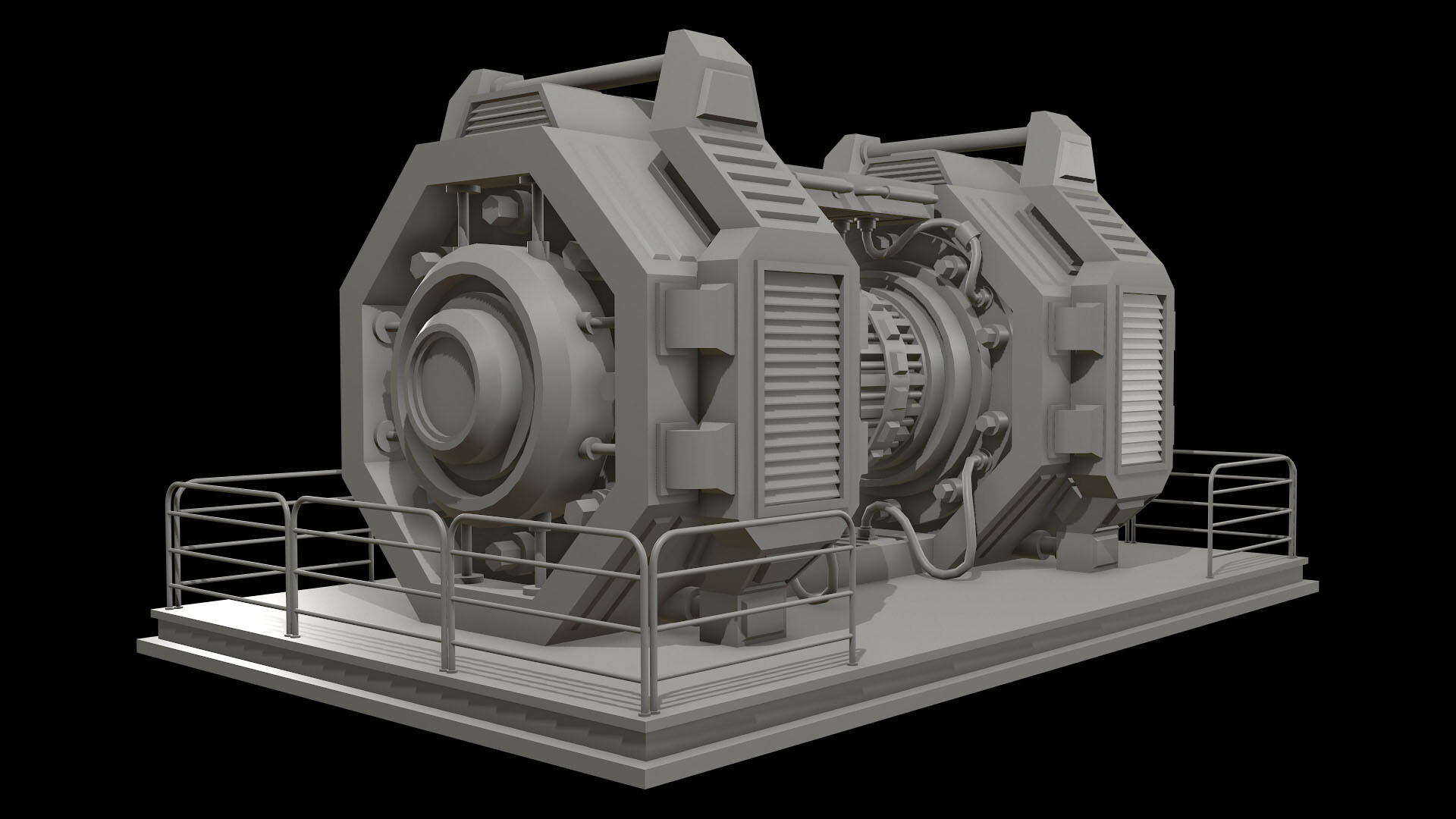 ArtStation - Sci-Fi Object 01-Work in Progress