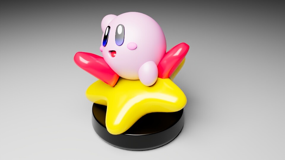 ArtStation - MODELING 3D KIRBY