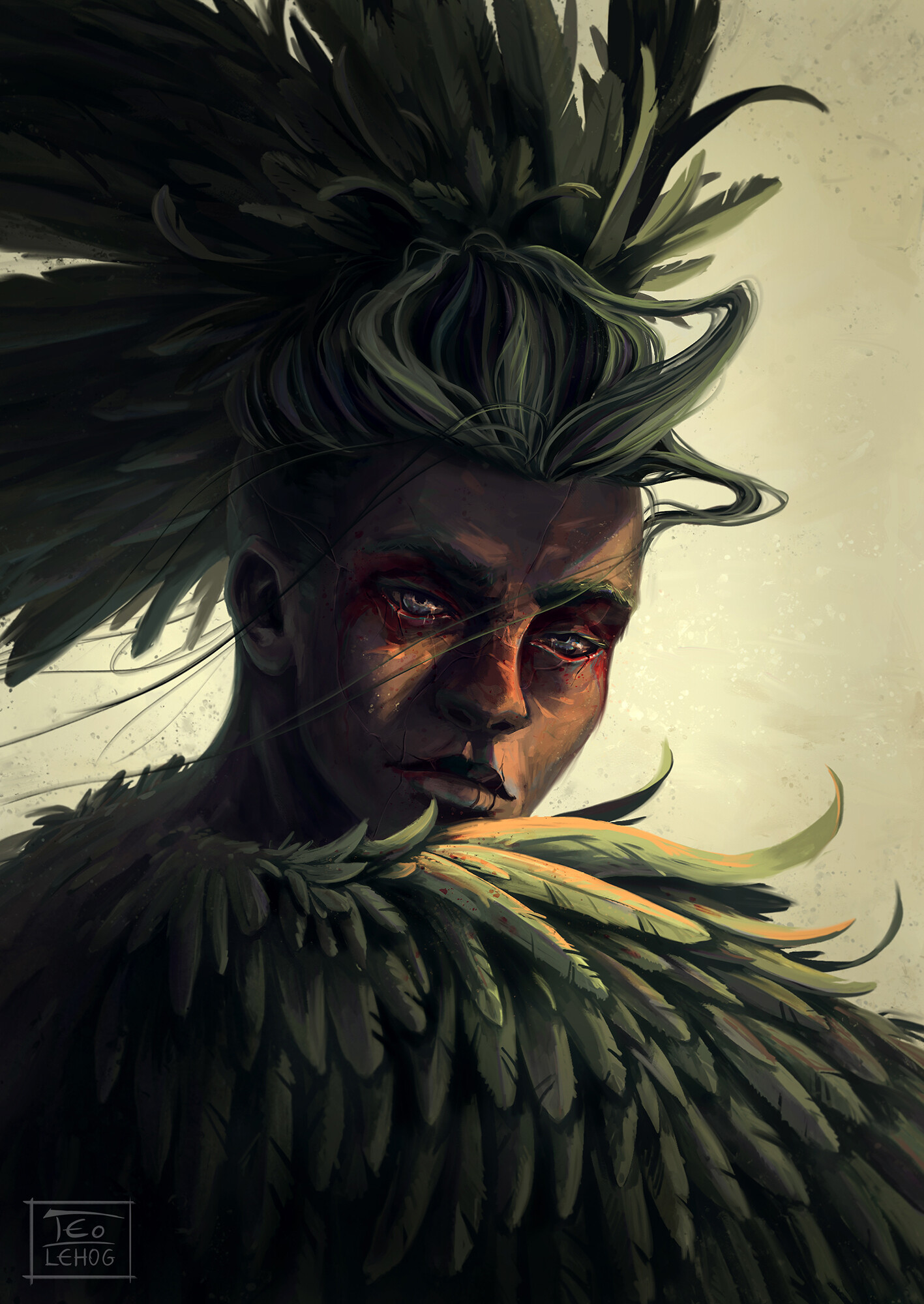 ArtStation - Birdman portrait