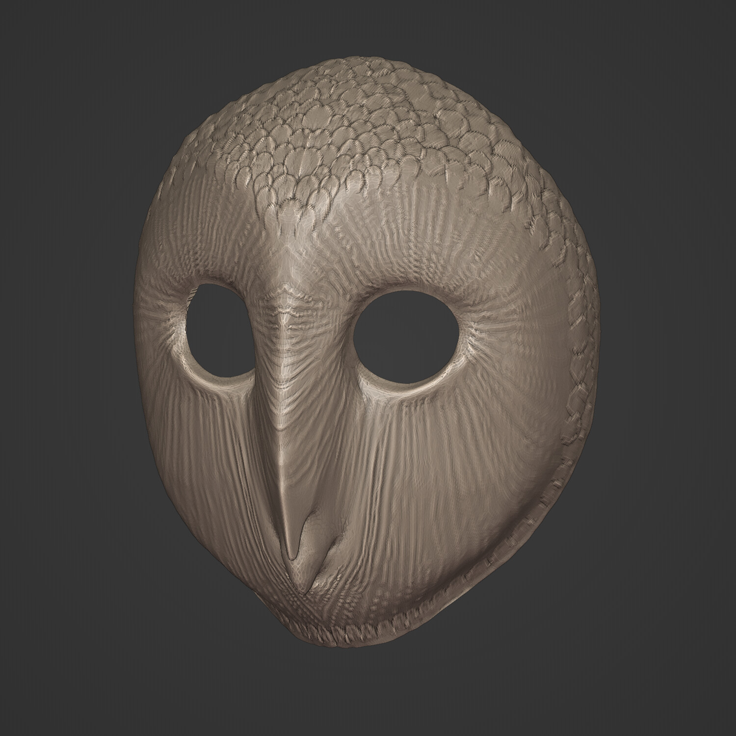sliceables - OWL MASK STL FOR 3D PRINTING DESIGNED MODEL