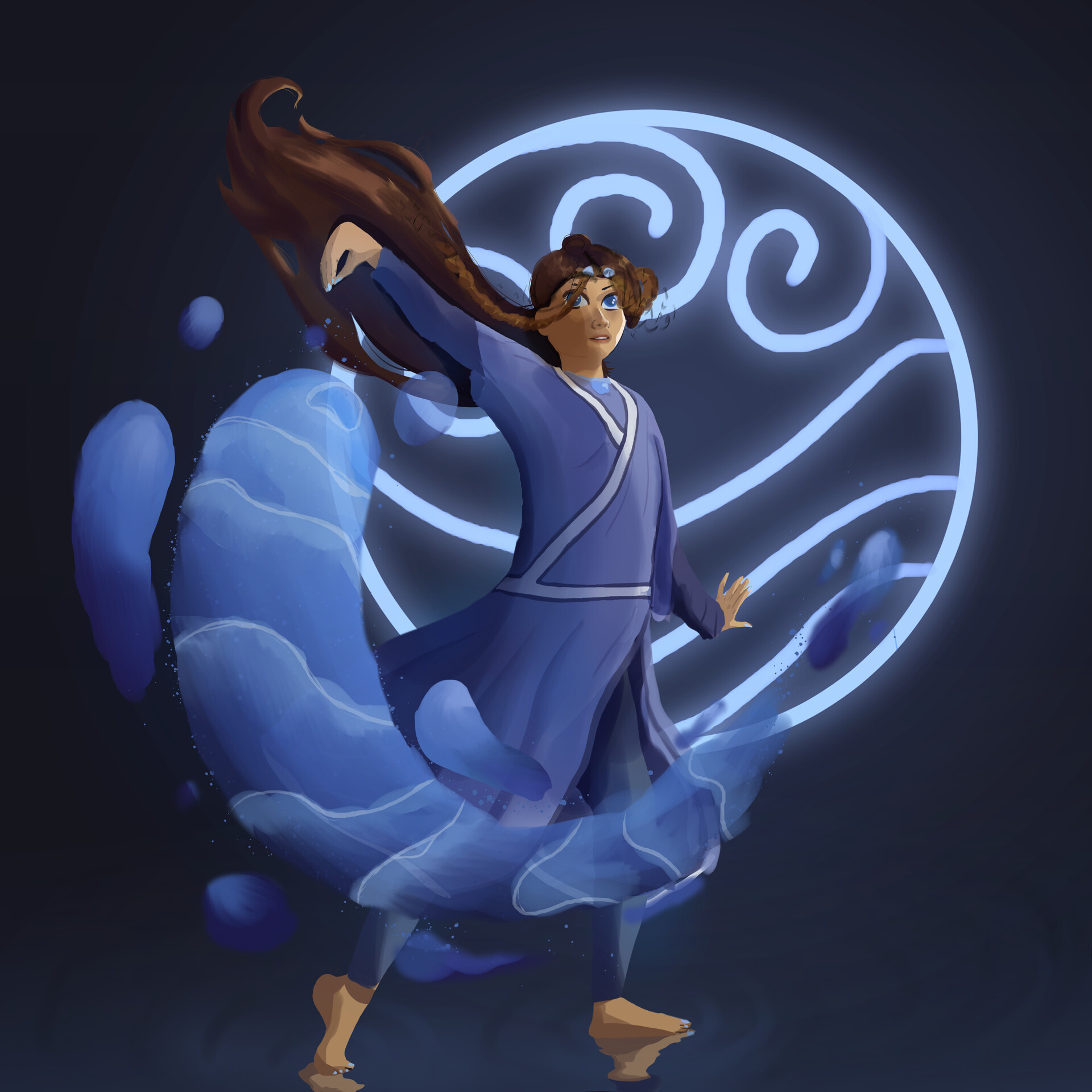 ArtStation - Fan Art of Katara from Atla