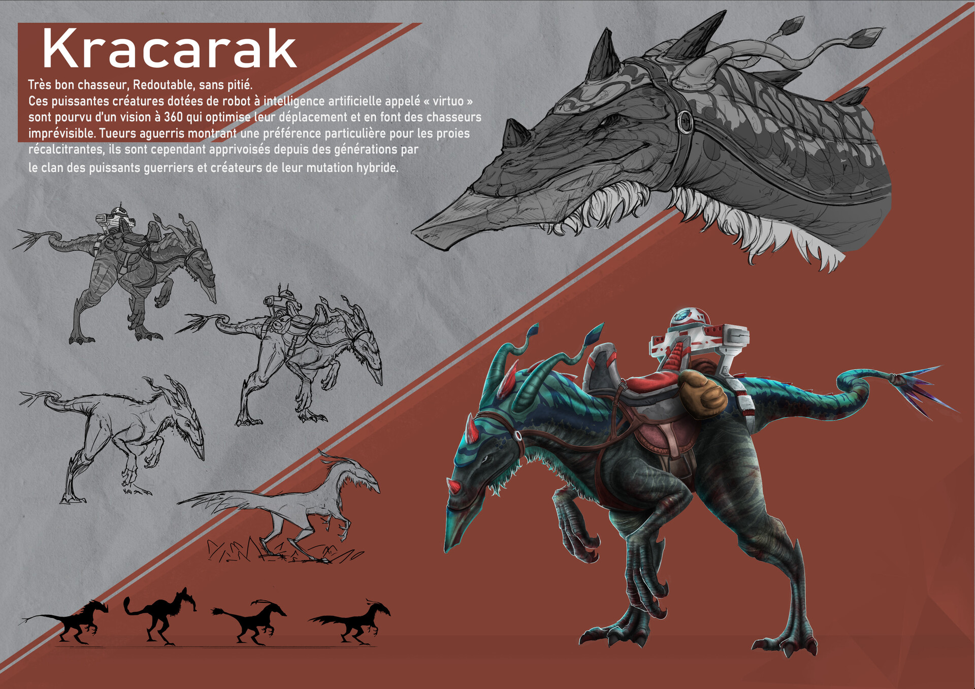 ArtStation - creature design process