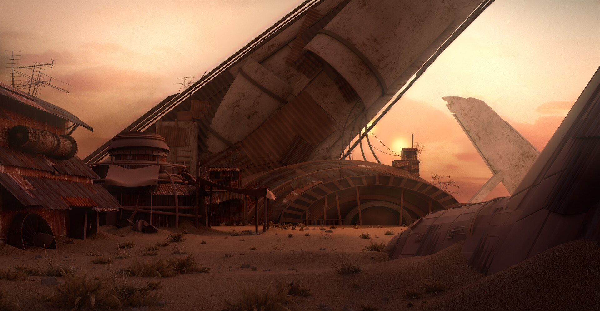 ArtStation - Sci-Fi Ruins